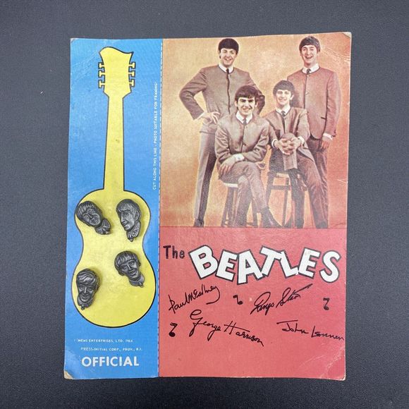Accessories | 1964 The Beatles Original Lapel Pins Tie Tack With Card ...
